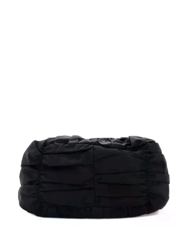 Prada Gaufre Convertible Leather And Tessuto Large Tote Bag