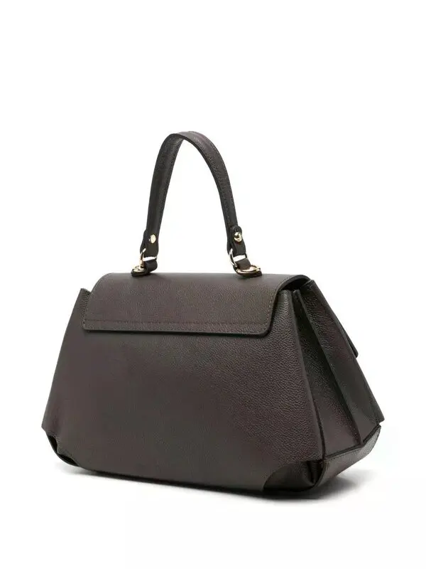 MARC ELLIS Spency Grainy Leather Shoulder Bag - Brown