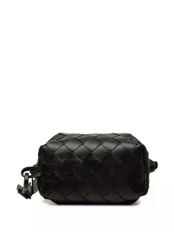 Bottega Veneta 2012-2026 Nappa Intrecciato With Strap Pouch - Black