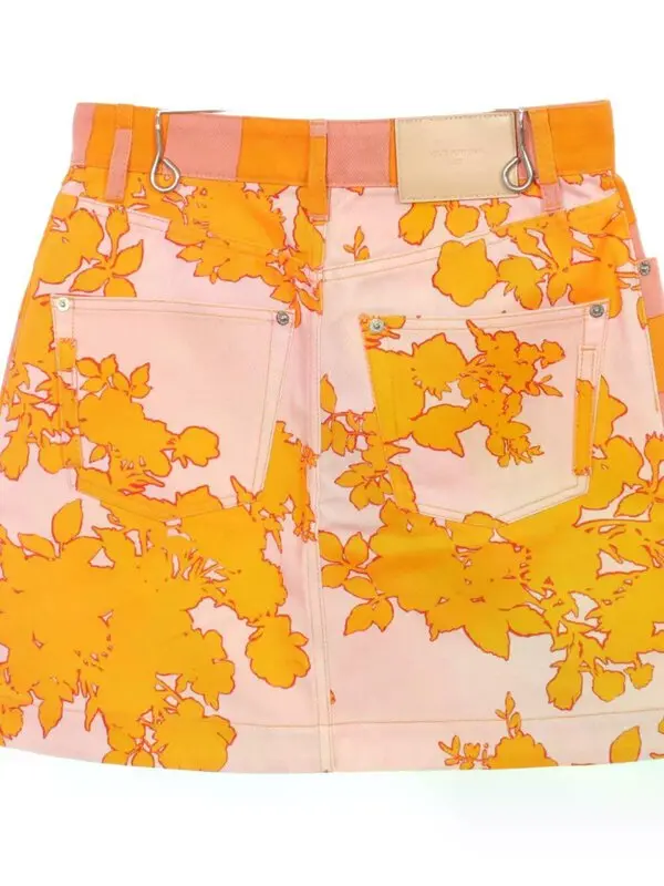 LOUIS VUITTON 2020s Floral-pattern Mini Skirt