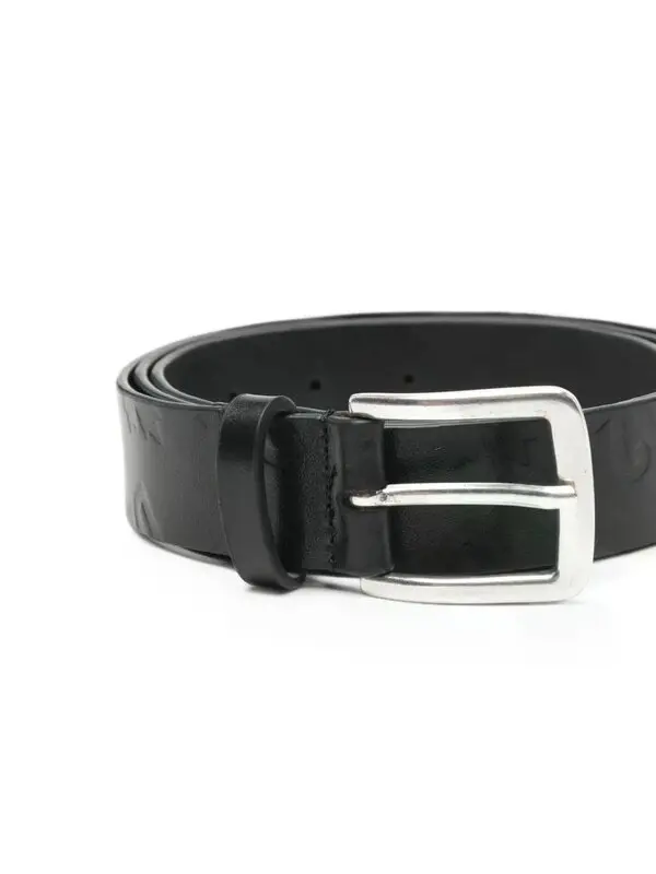 Dsquared2 Logo-embossed Leather Belt - Black
