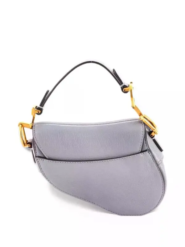 Dior Saddle Handbag Leather Micro Satchel