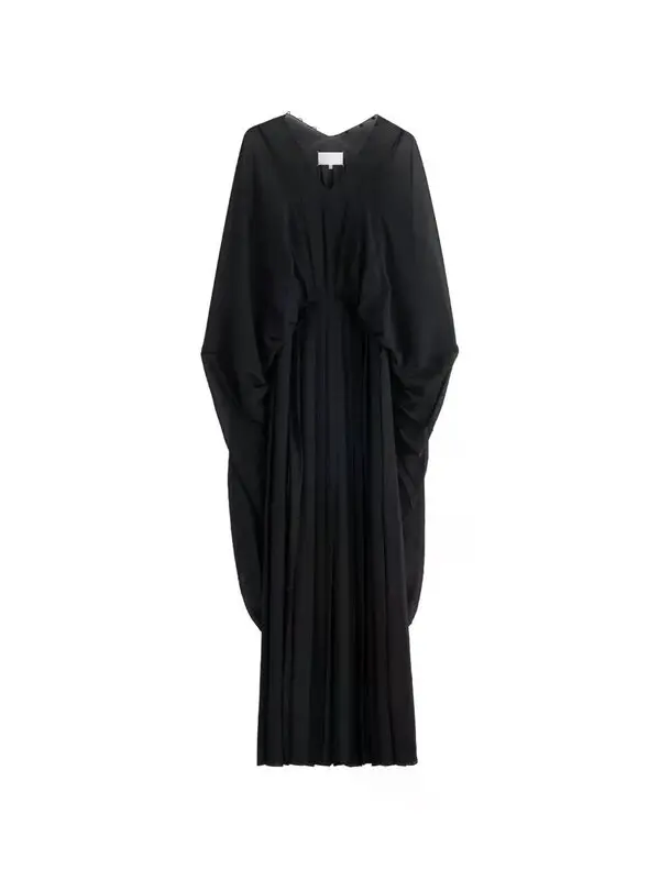 MAISON MARGIELA Plissé-effect Maxi Dress - Black