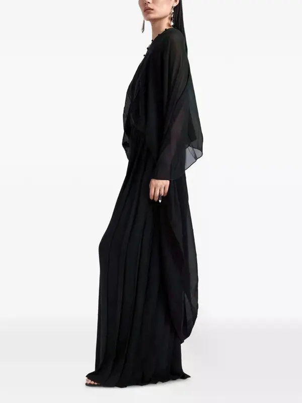 MAISON MARGIELA Plissé-effect Maxi Dress