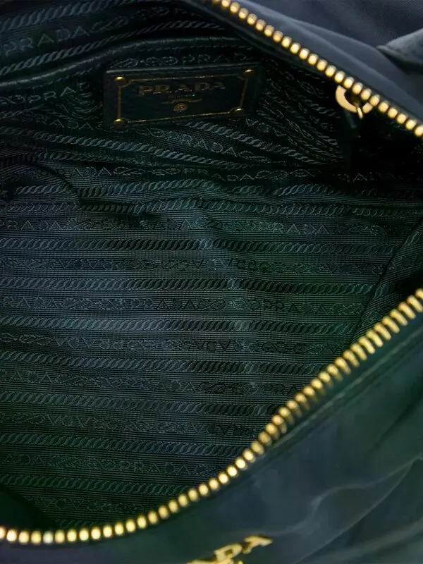 Prada 2000-2013 Saffiano Trimmed Tessuto Satchel