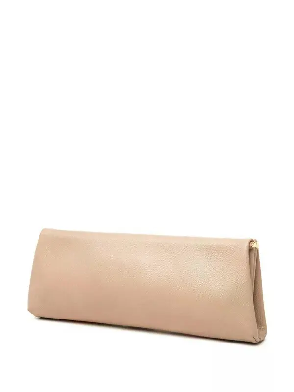 Prada 2010-2026 Saffiano Lux East West Frame Clutch Bag