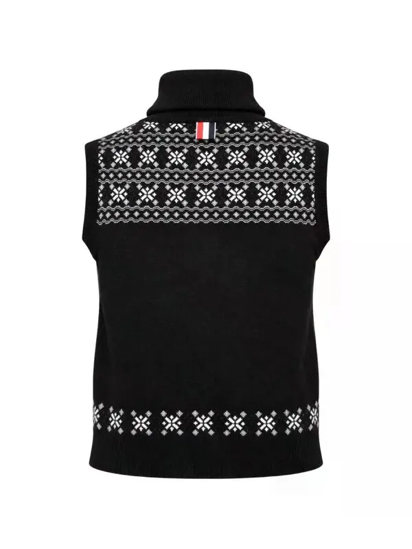 Thom Browne Fair Isle Roll-neck Sweater Vest