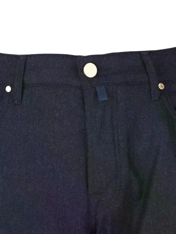 JACOB COHЁN Melange-effect Five-pocket Trousers