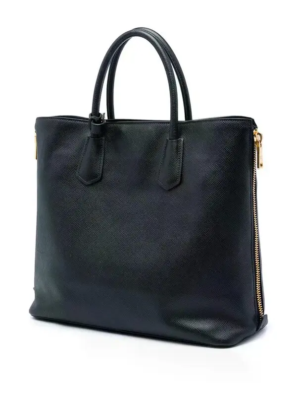 Prada 2013-2026 Saffiano Side Zip Convertible Tote Satchel