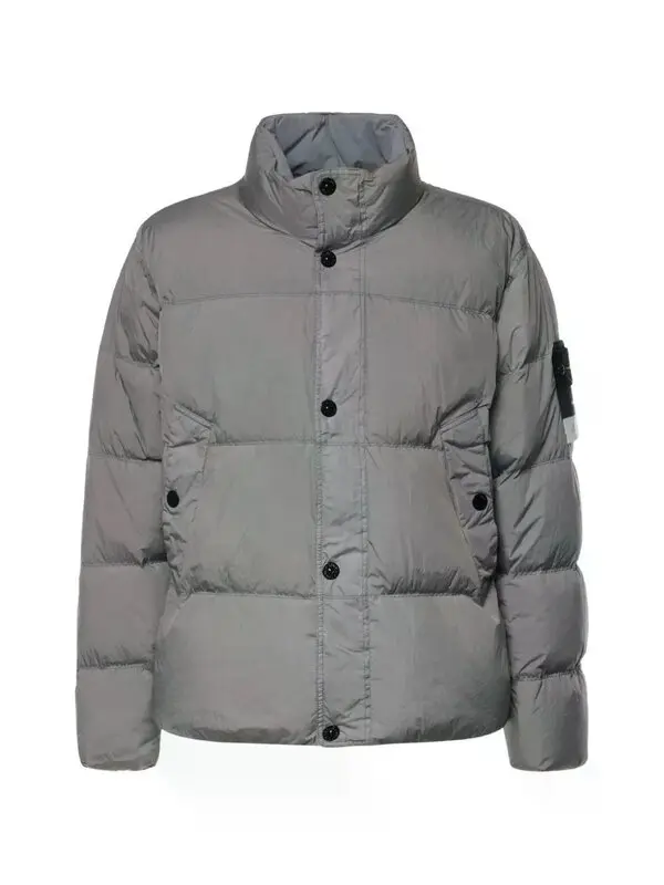 Stone Island 4100109 Crinkle Reps Ny Down Jacket With Wind Resistance And Anti-drop - Grey