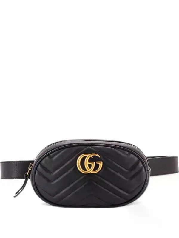 Gucci Gg Marmont Matelasse Leather Belt Bag