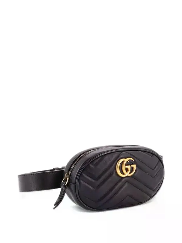 Gucci Gg Marmont Matelasse Leather Belt Bag