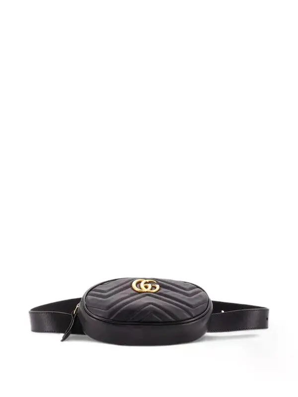 Gucci Gg Marmont Matelasse Leather Belt Bag