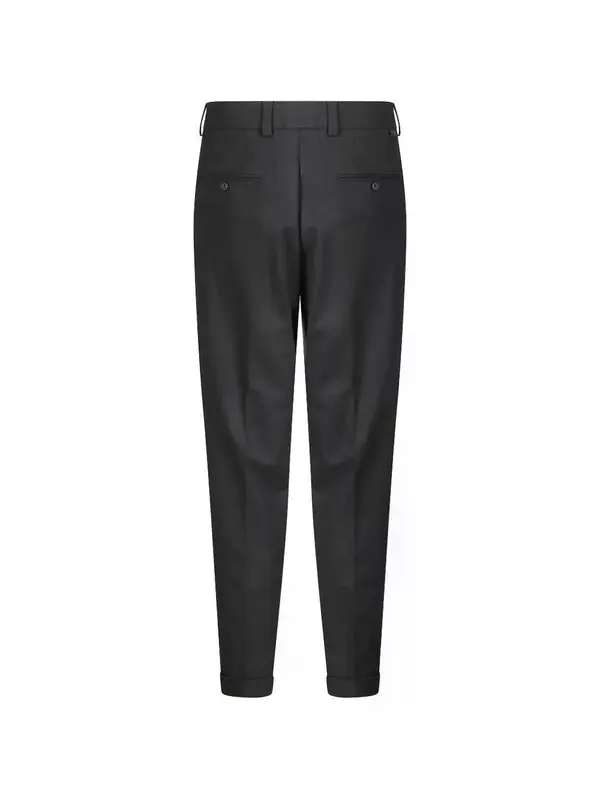PAOLO PECORA Pleated Turn-up Tailored Trousers