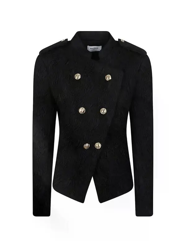 Balmain Double-breasted Jacquard Jacket