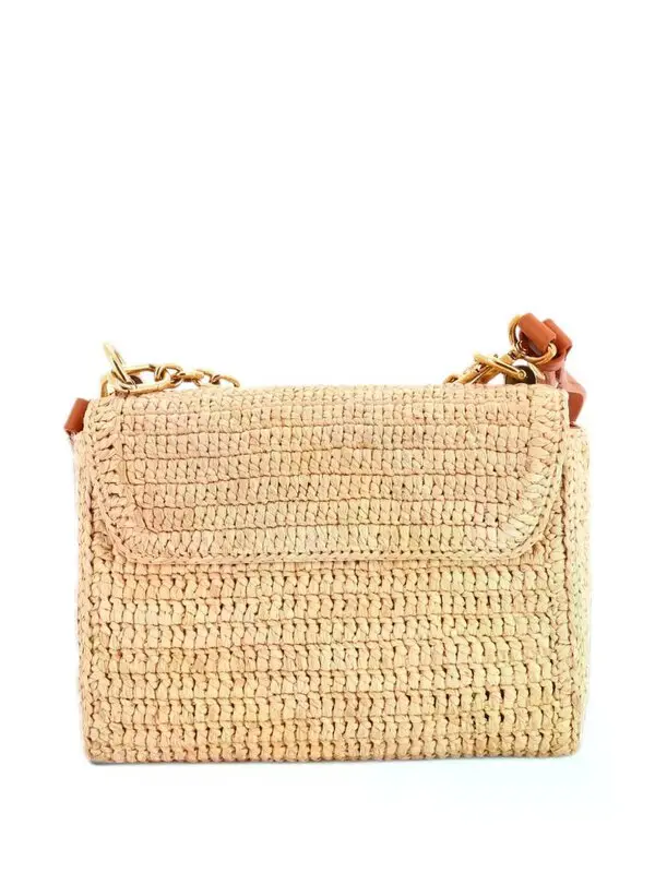 LOUIS VUITTON Twist Slim Convertible Handbag Raffia Pm Shoulder Bag