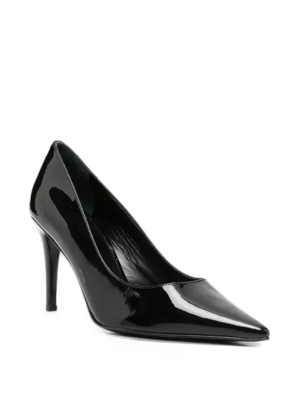 BALDININI Patent-leather Pointed-toe Pumps