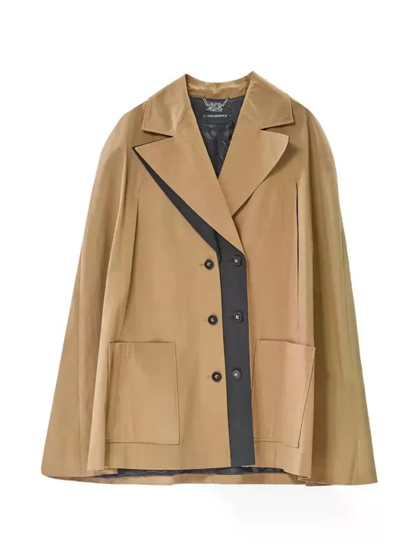 Karl Lagerfeld Karl Signature Double-breasted Cape