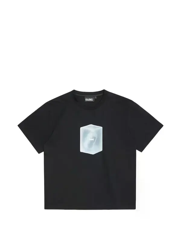 Rains Classic Graphic-print T-shirt - Black