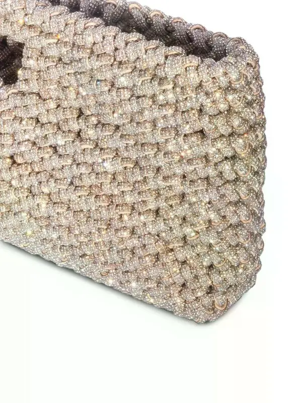HIBOURAMA Mini Livia Gem Braided Tote Bag
