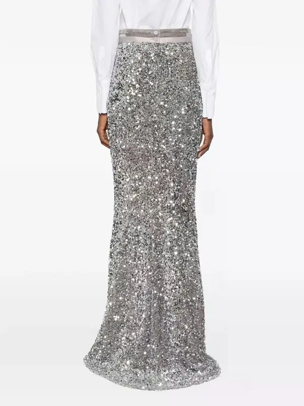 STYLAND Sequin-embellished Maxi Skirt
