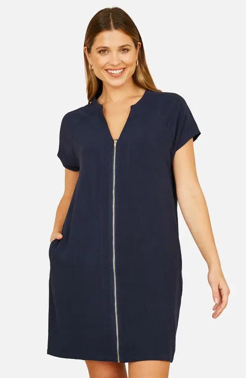YUMI Viscose Zip Tunic Dress