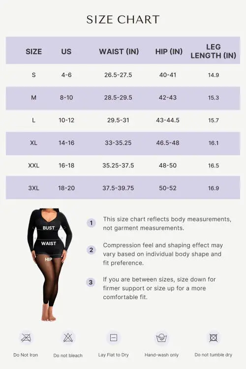 SHAPELLX Full Coverage Long Sleeve Sheer Tights Tummy Smoothing Sculpting Bodysuit - Brown