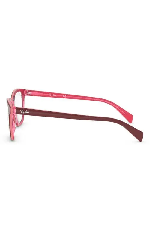 Ray-ban 54mm Butterfly Optical Glasses - Red