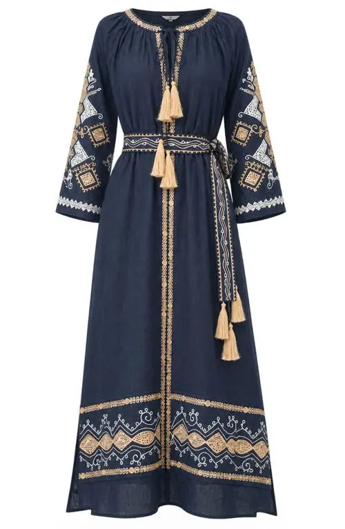 Calypso St. Barth Elysee Dress - Navy