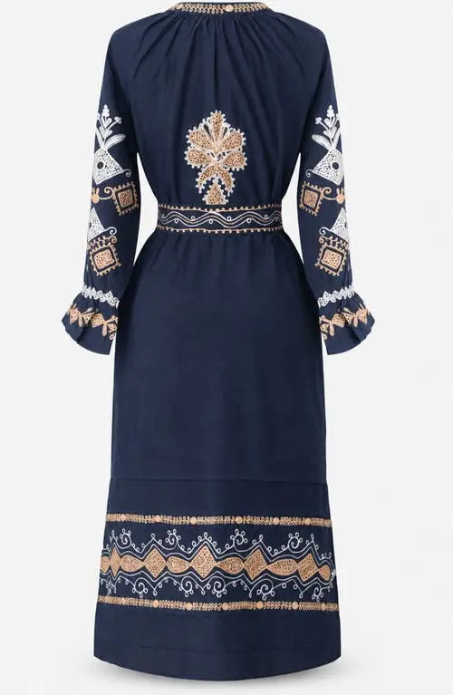 Calypso St. Barth Elysee Dress - Navy