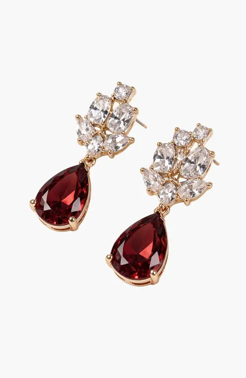 MODENAIRE Floral Statement Necklace And Drop Earring Set