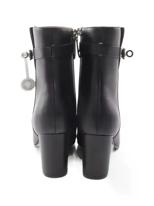 Hermès Kelly Buckle Ankle Boots - Black