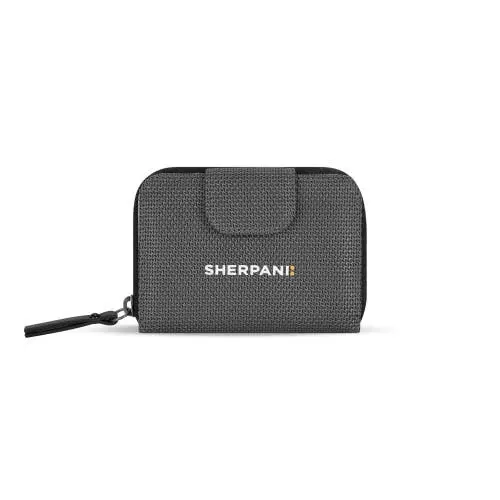 SHERPANI Barcelona At Small Bifold Zipper Wallet - Granite