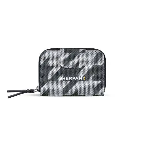 SHERPANI Barcelona At Small Bifold Zipper Wallet - Houndstooth