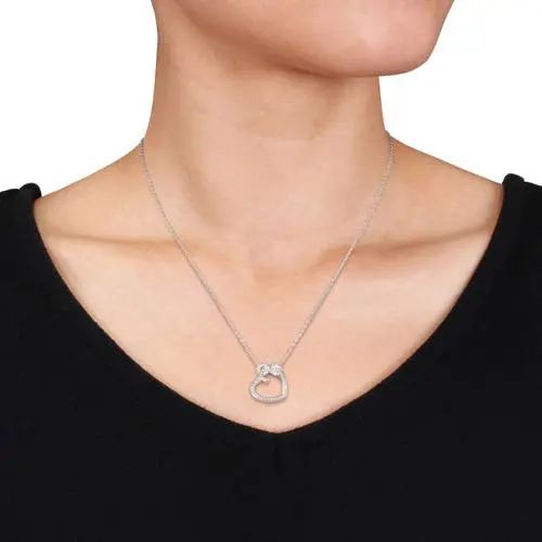 JULIANNA B. Diamond Heart Infinity Necklace