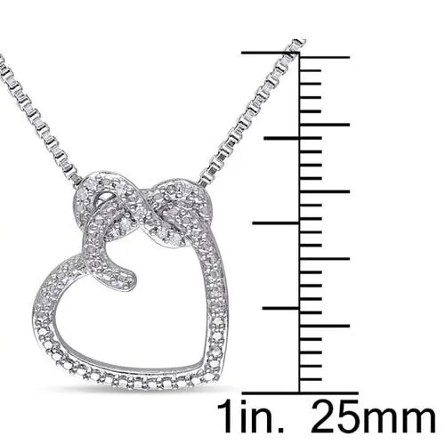 JULIANNA B. Diamond Heart Infinity Necklace