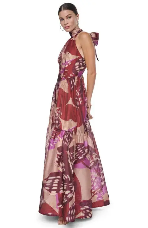 Halston Halter Maxi Dress