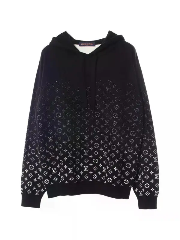 LOUIS VUITTON 2010s Monogram Gradient Hoodie - Black