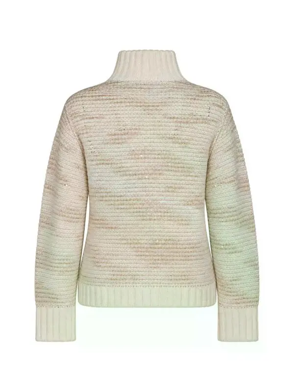 Fabiana Filippi Sequin-embellished Zip-up Cardigan - Neutrals