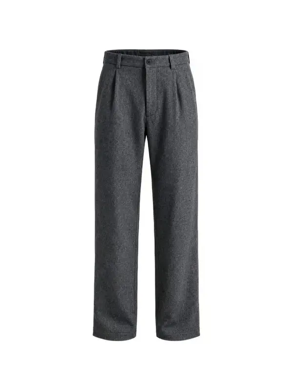 Hartford Task Pleated Tailored Trousers - Grey
