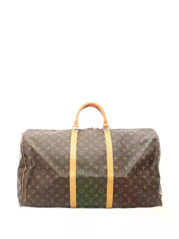 LOUIS VUITTON 2000 60 Monogram Keepall Bag - Brown