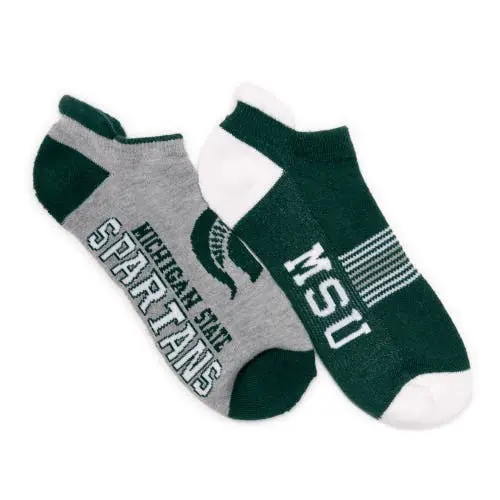 MUK LUKS Gameday Unixex Lowcut Socks 2 Pair Pack - Green