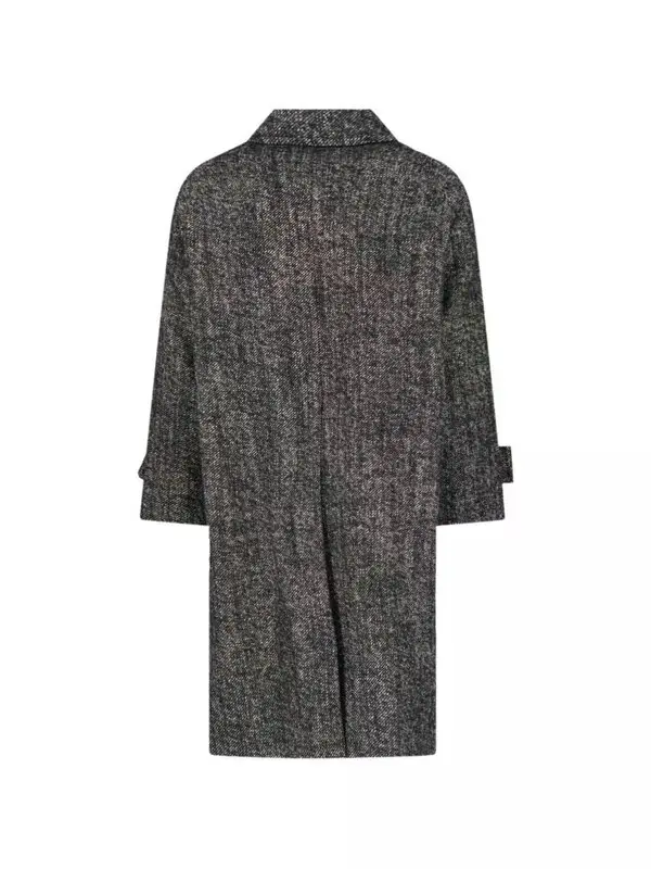 Tagliatore Lyod Tweed-effect Notched-lapels Coat