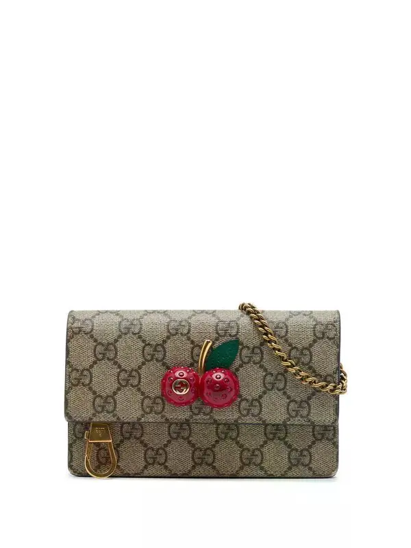 Gucci 2016-2026 Mini Gg Supreme Cherry Crossbody Bag