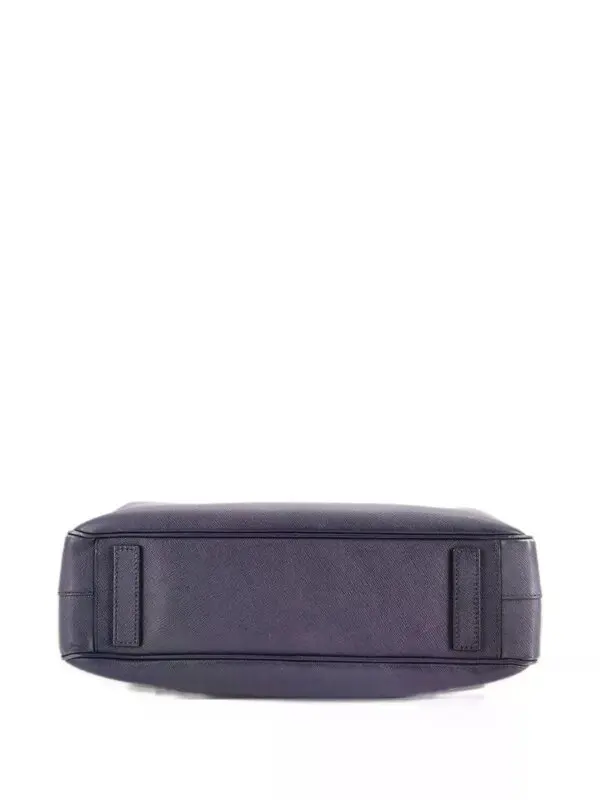 Prada Zip Around Briefcase Saffiano Leather Large Business Bag