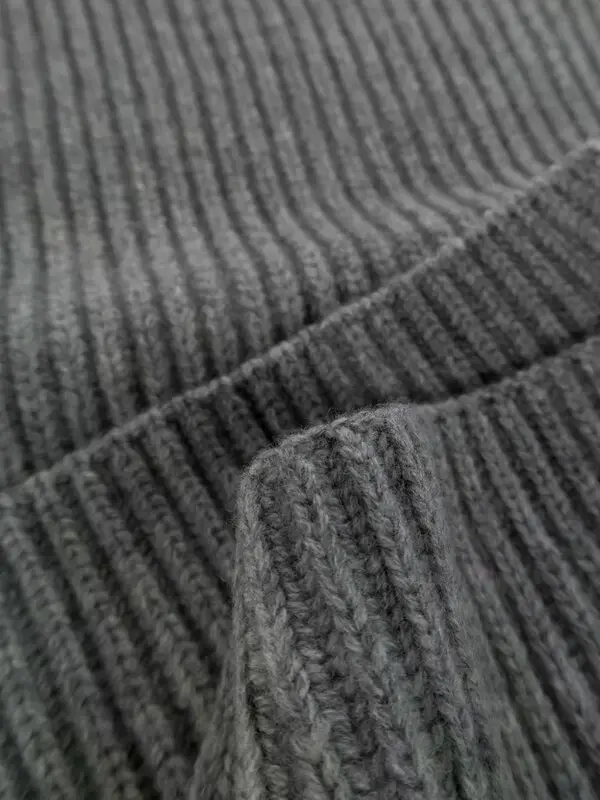 Canada Goose Logo-patch Ribbed-knit Scarf