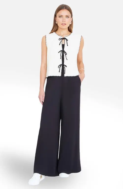 YUMI Wide Leg Palazzo Trousers