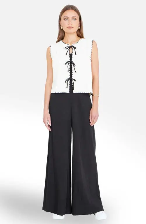YUMI Wide Leg Palazzo Trousers
