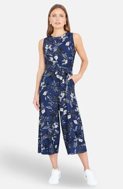 YUMI Leaf Culotte Jumpsuit