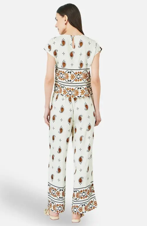 YUMI Viscose Paisley Top